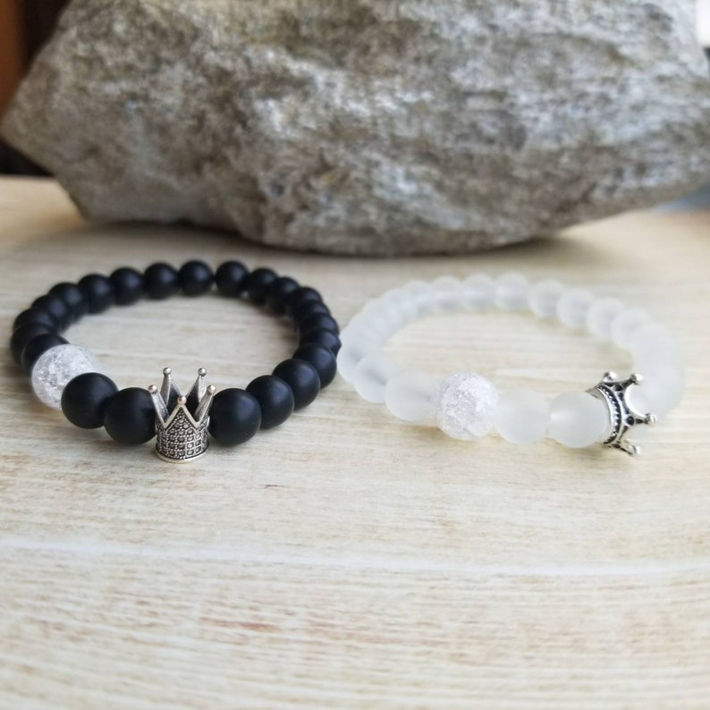 Silver Couples Bracelet Relationship Bracelets Couples Jewelry - Etsy