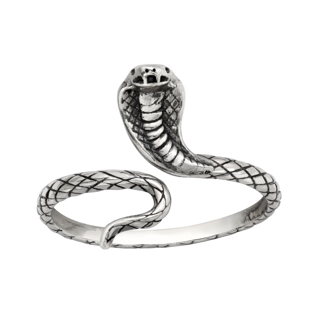Cobra Snake Ring 925 Sterling Silver Serpent Ring Reptile Ring as Gift ...