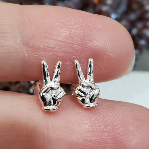 Peace Earrings - Etsy