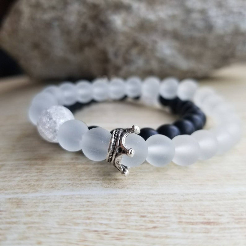 Silver Couples Bracelet Relationship Bracelets Couples Jewelry - Etsy