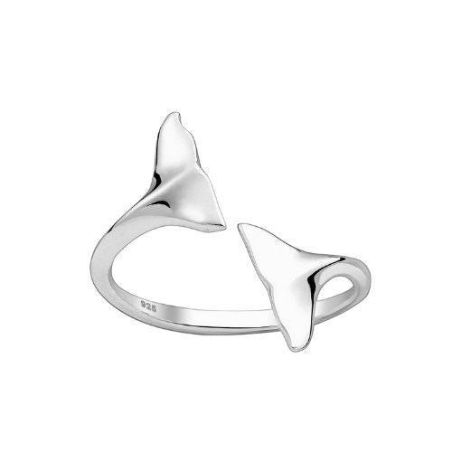 Whale Flukes Double Ring