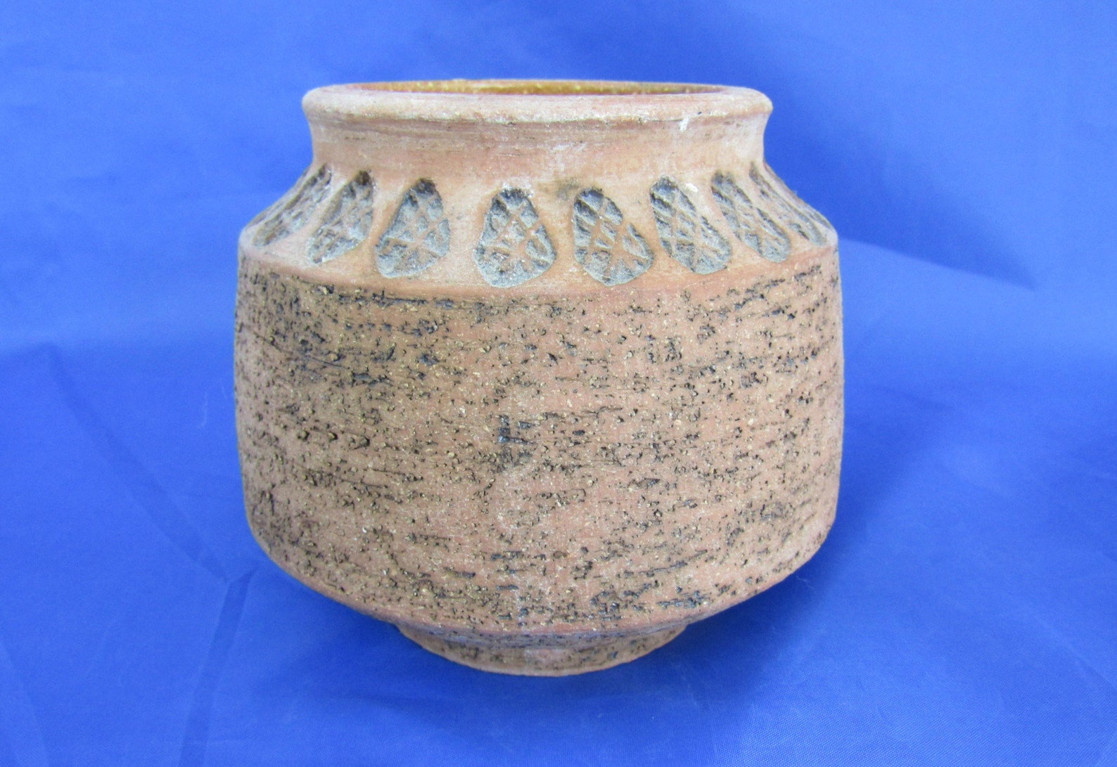 Swedish Pottery Planter Unglazed Earthenware Pot With Textured - Etsy UK
