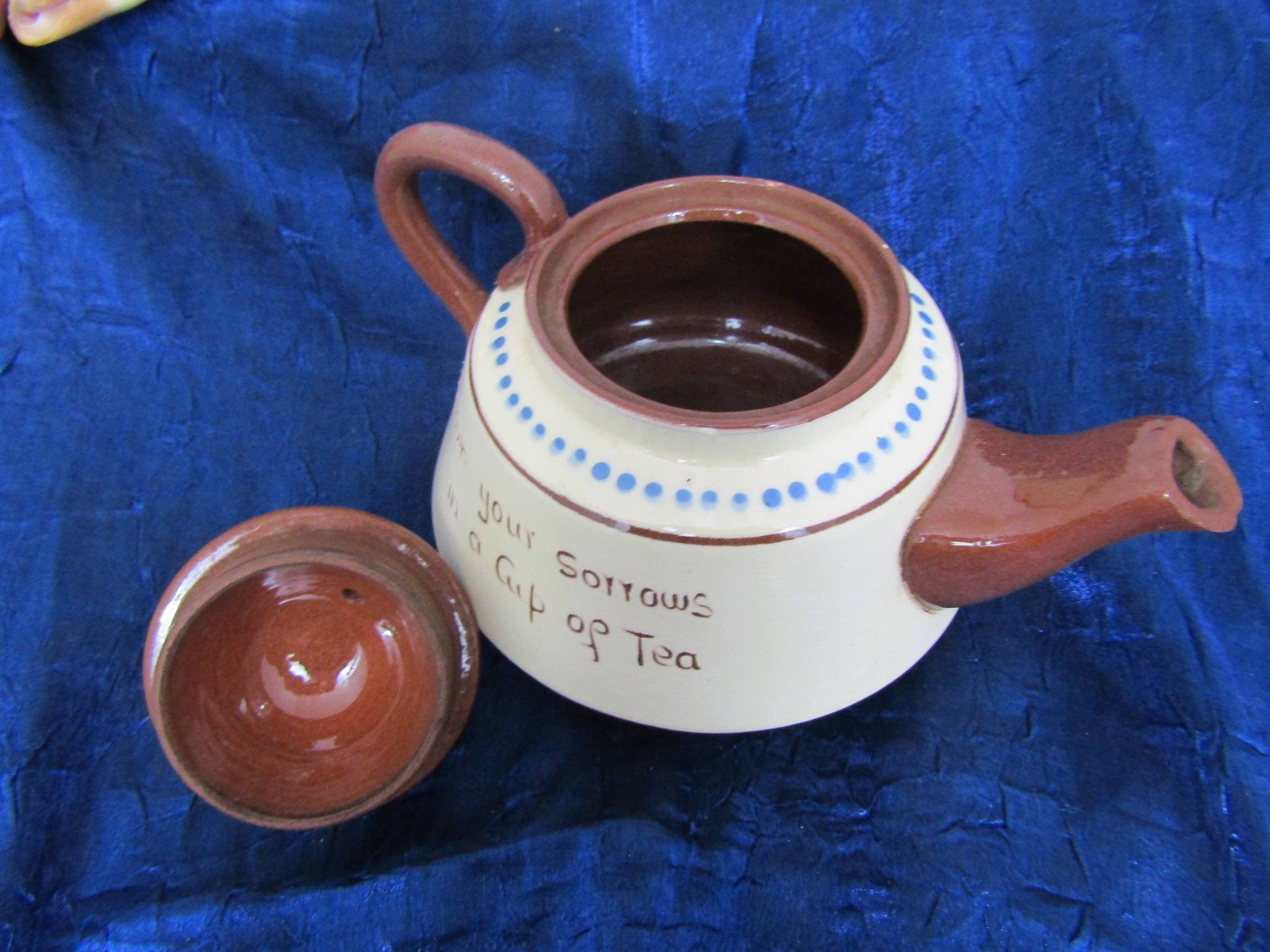 Collectible Plates Vintage Watcombe Torquay Terracotta Plate with Pair ...