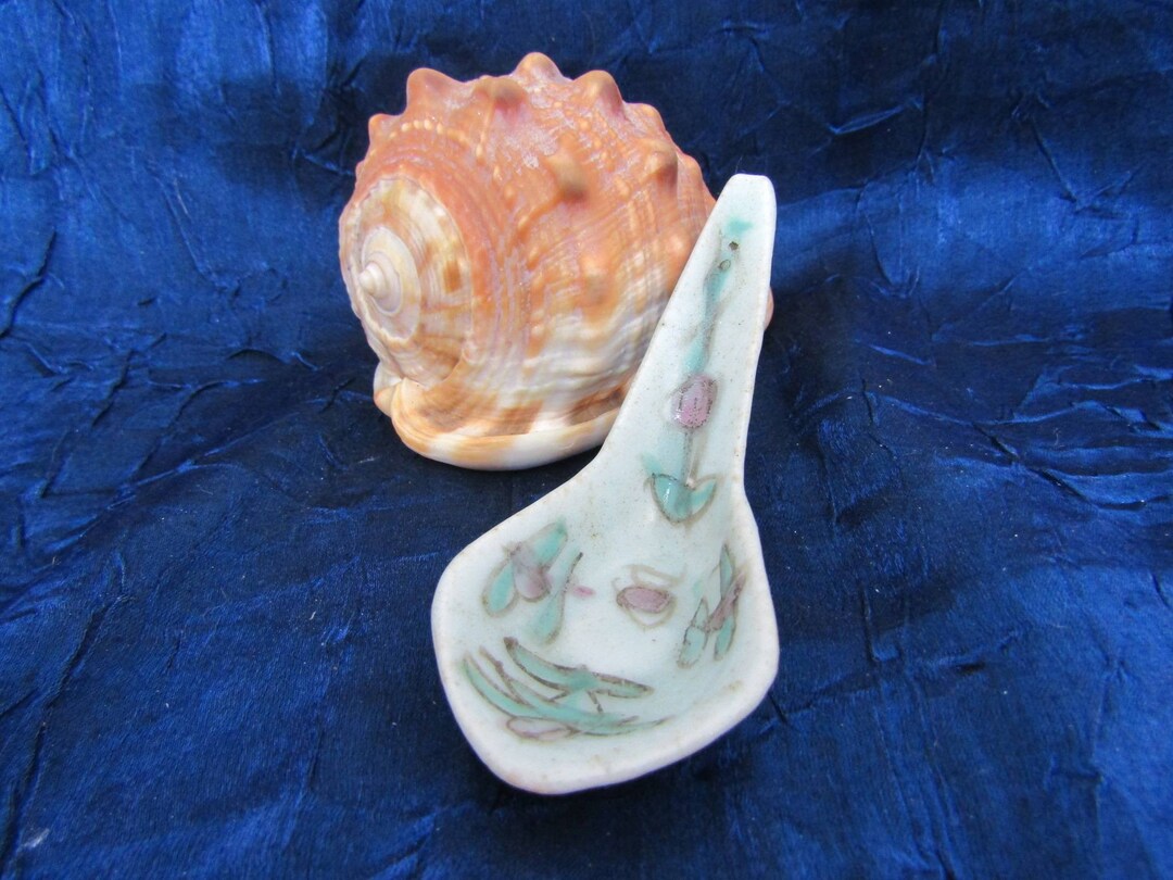 Peranakan Earthenware Spoon. Antique 19th Century Small - Etsy