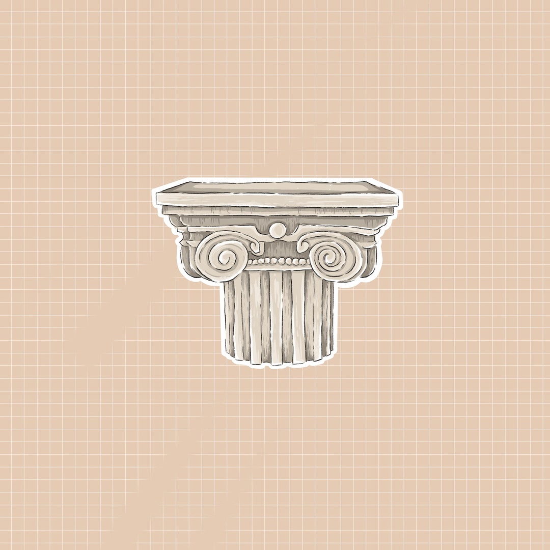 European Column Art History Handmade Vinyl Stickers Bullet Journal ...