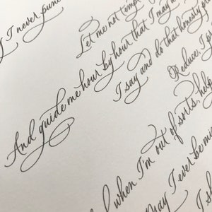 Parent's Prayer in Calligraphy and Watercolor Art Sizes - Etsy