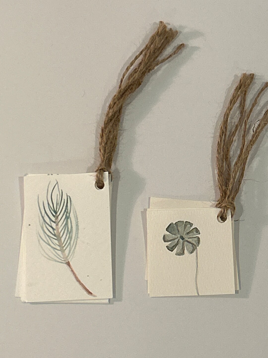 Hand Painted Gift Tag Set Watercolor Gift Tags - Etsy