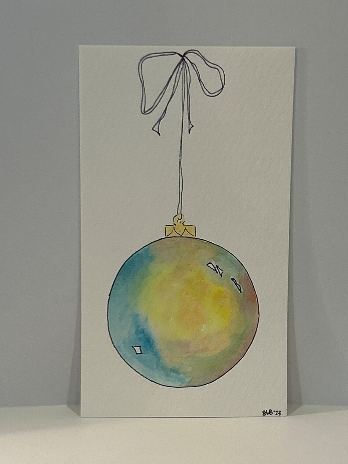 Handpainted Watercolor Ornaments Artwork Holiday Art Decor - Etsy