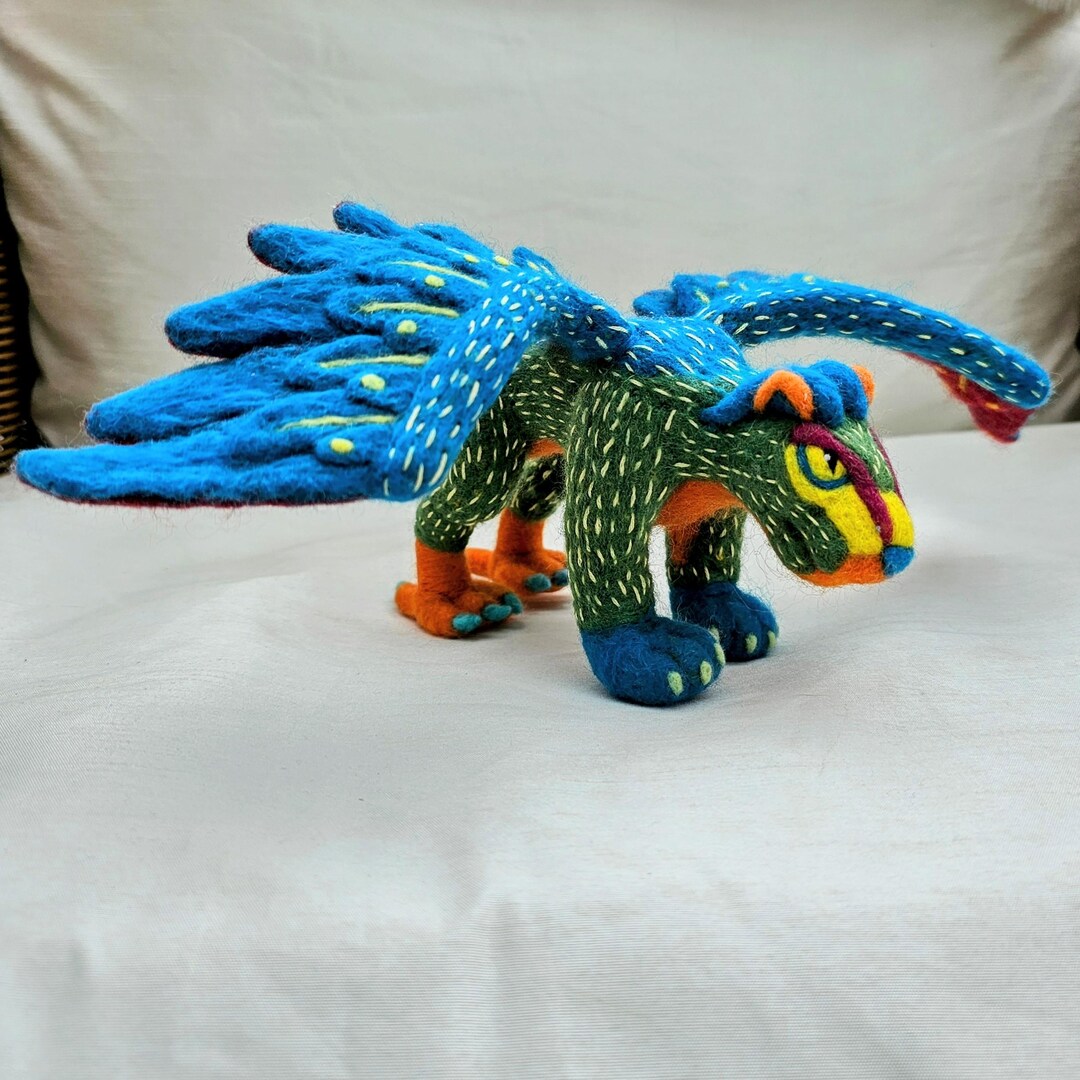 Needle Felted Spirit Guide Pepita | Disney Pixar Coco Big Cat Alebrije ...