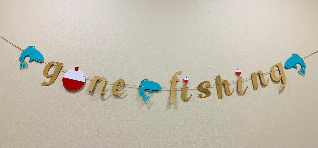 Gone Fishing Banner - Etsy