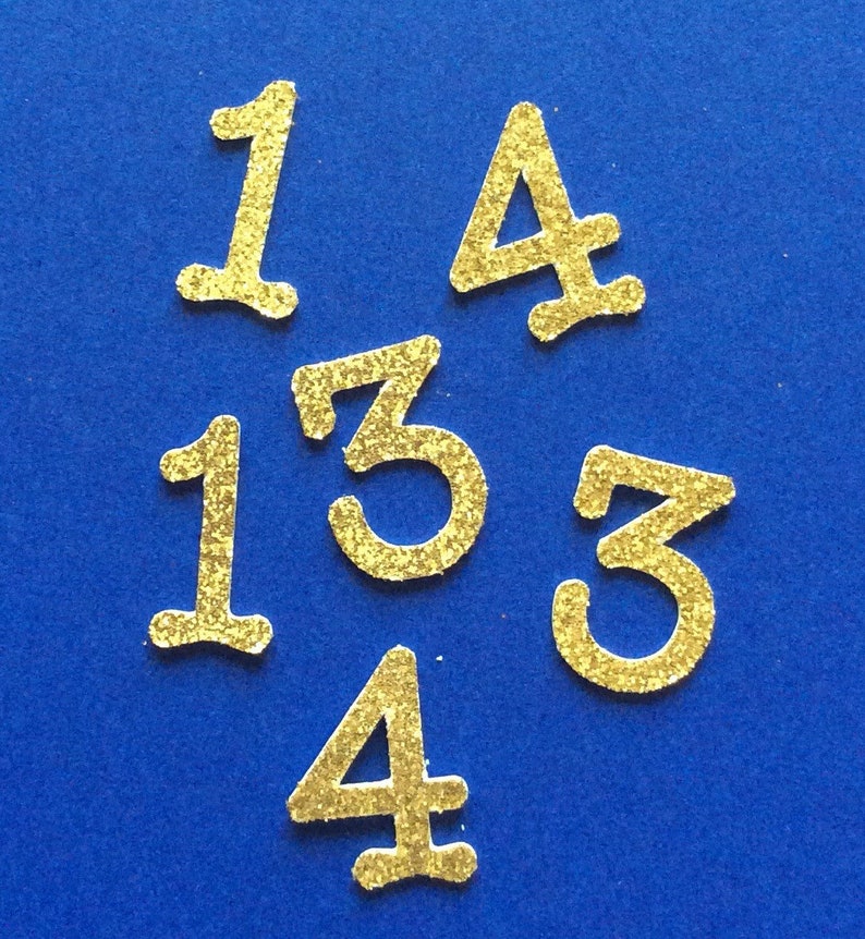 Number Confetti Birthday Confetti | Etsy