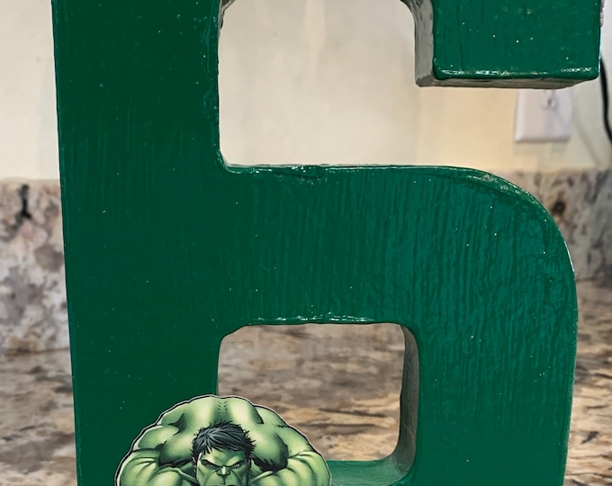 Hulk Centerpiece/painted Number - Etsy