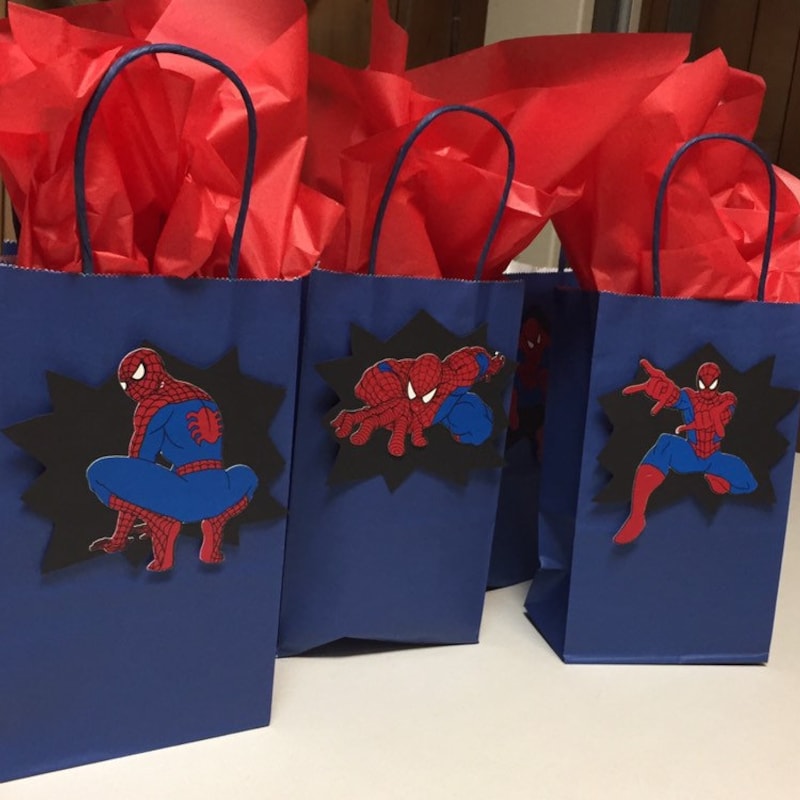 Spider Man Party Bags - Etsy