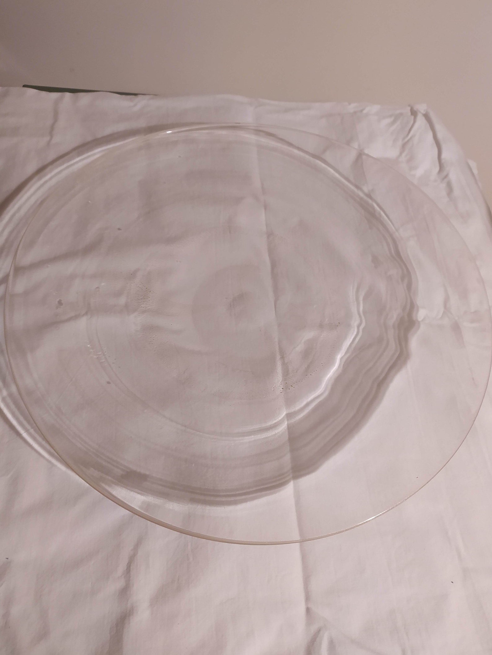 Santi Murano, Centerpiece, Large Plate in Murano Glass, Transparent and ...