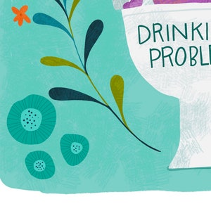 Printable Art: Close the Lid, Cat Has a Drinking Problem. Close the ...