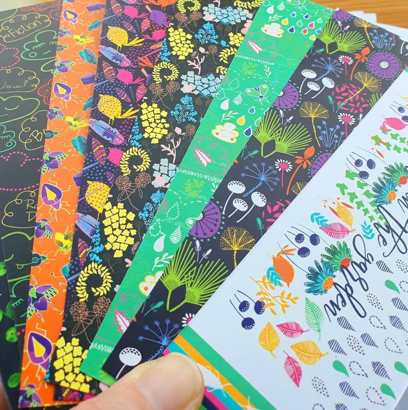 Pack of three- Patterned bookmarks - book lovers — Sinead Mansell ...