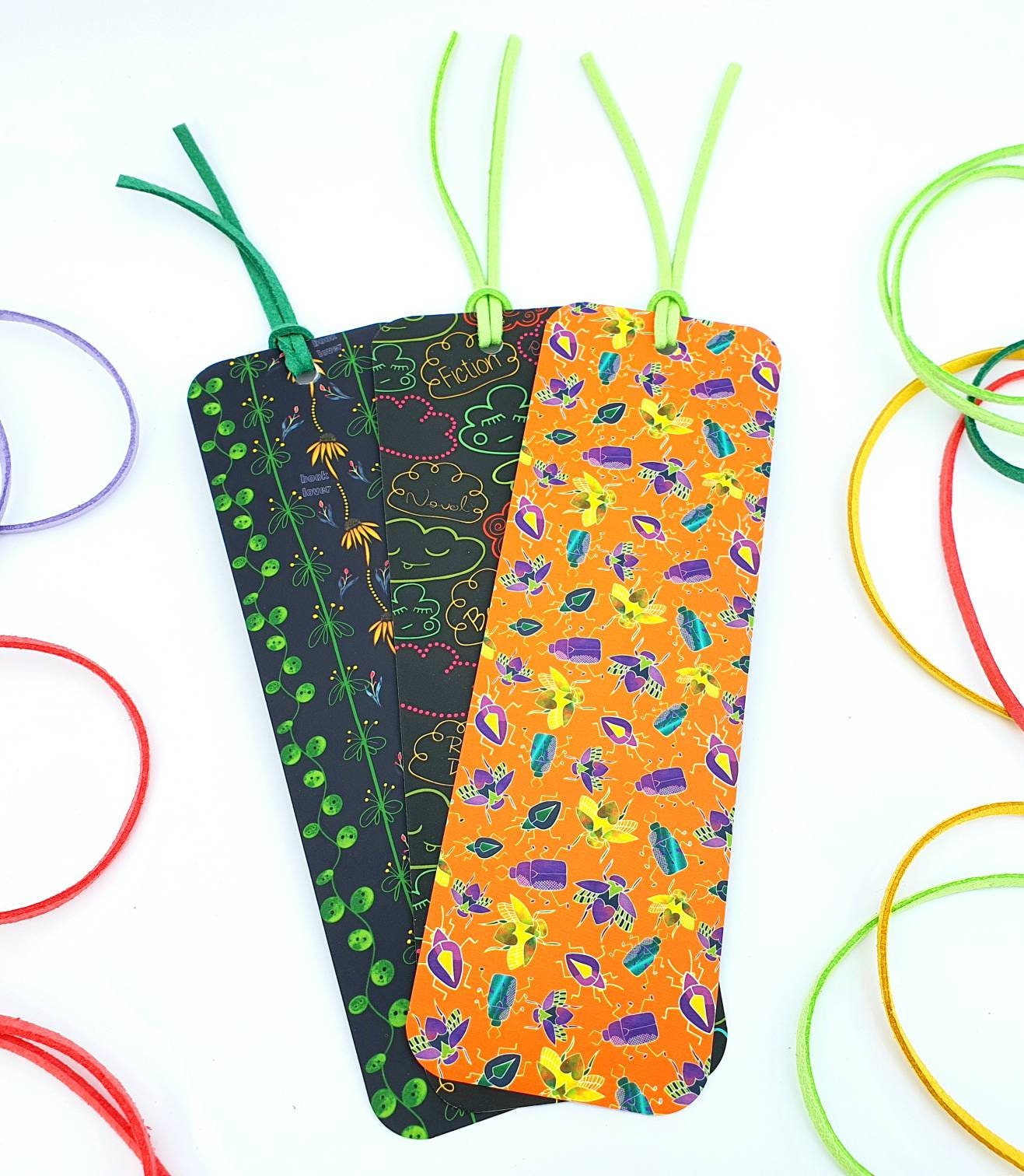 Pack of three- Patterned bookmarks - book lovers — Sinead Mansell ...