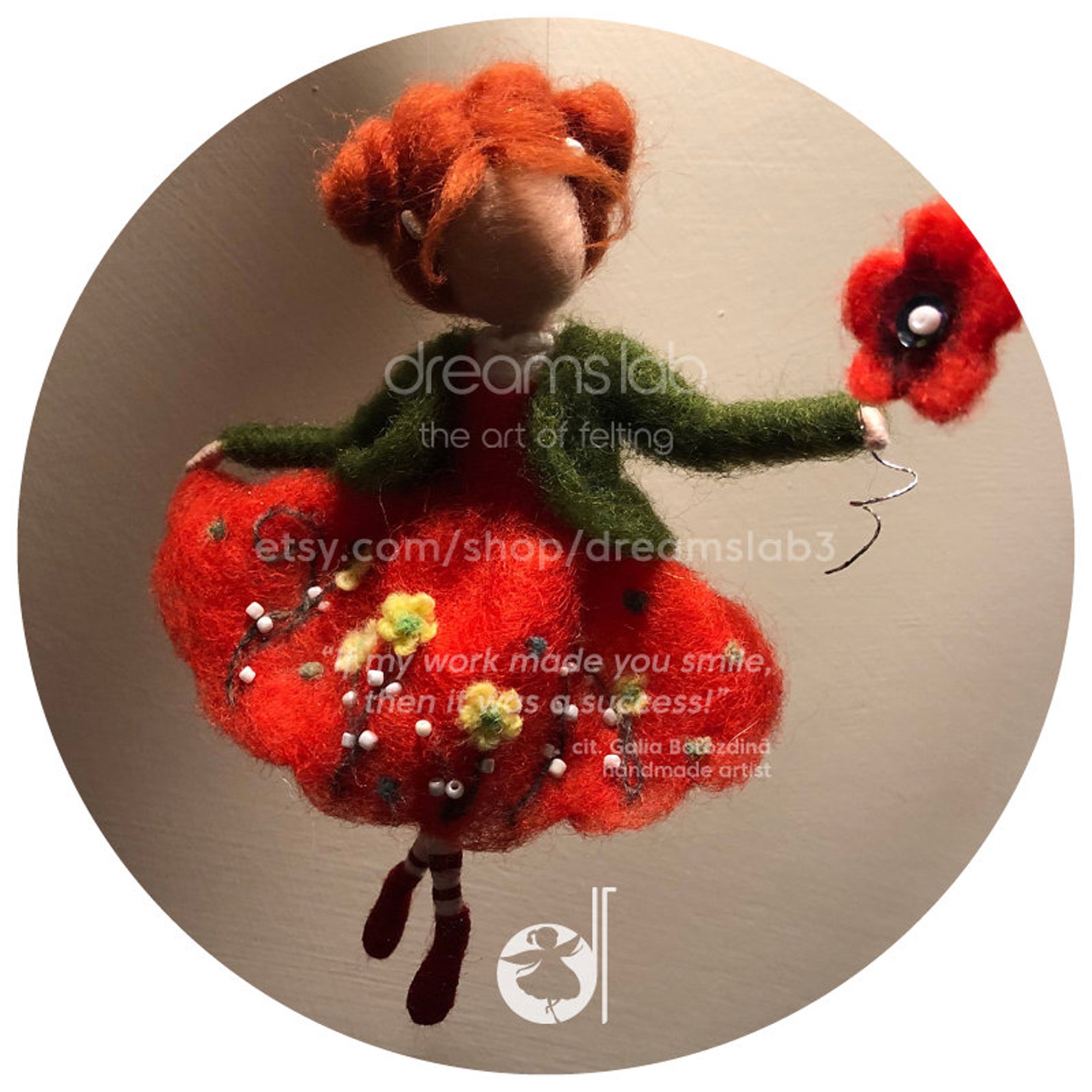 Needle Felted Doll Waldorf Inspired Art Doll Wool Doll | Etsy