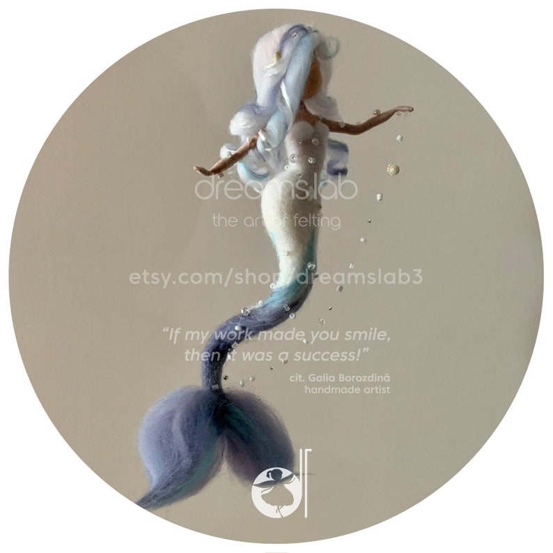 Needle Felted Mermaid Waldorf Inspired Wool Felted Doll - Etsy