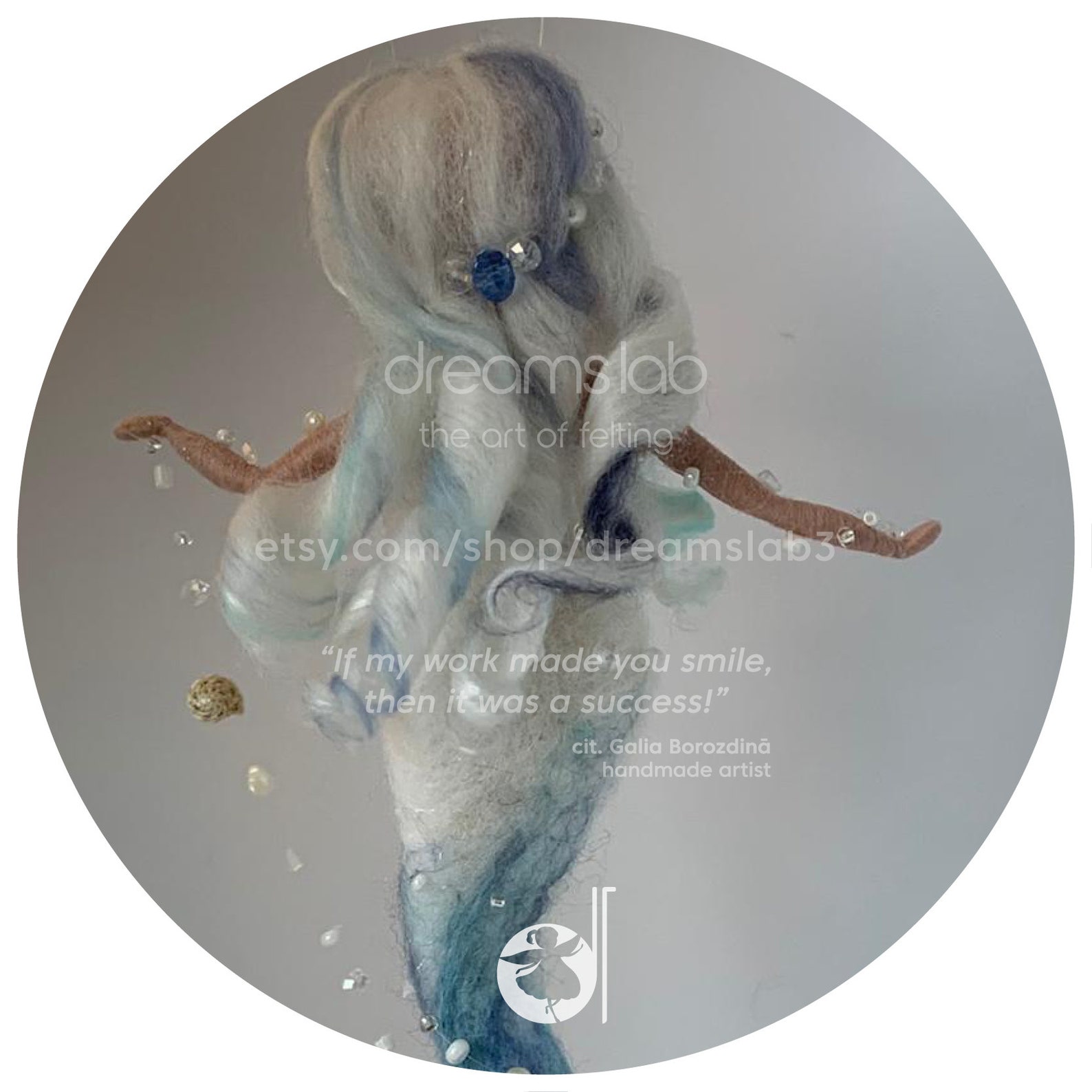 Needle Felted Mermaid Waldorf Inspired Wool Felted Doll - Etsy