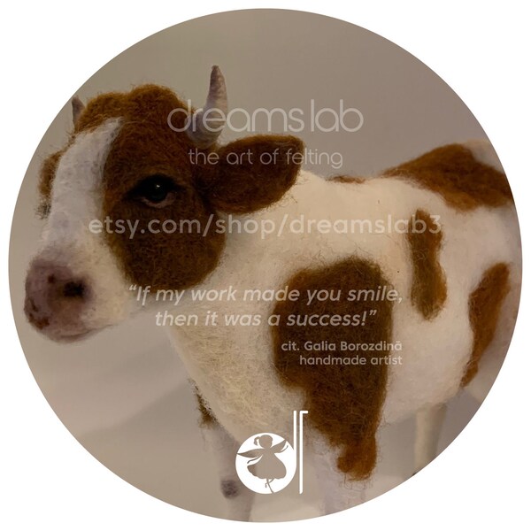 Needle Felted Cow - Etsy