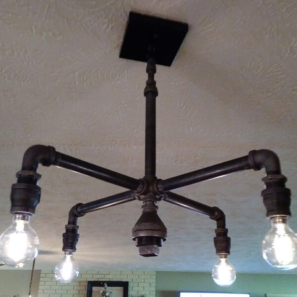 Industrial Chandelier - Etsy