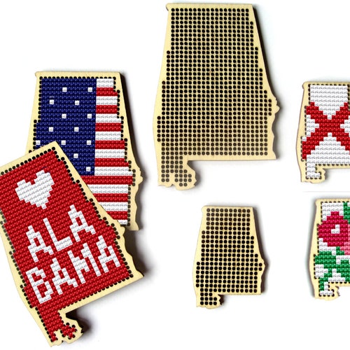 Wooden Cross Stitch Blank. United States Cross Stitch. - Etsy