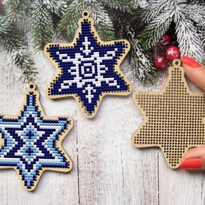 Christmas Star Cross Stitch Pattern, Star Cross Stitch Pattern ...