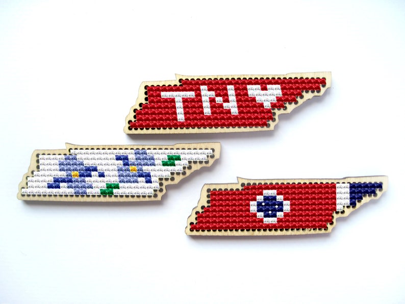 Tennessee Wooden Perforated Map. State Cross Stitch Blank. | Etsy