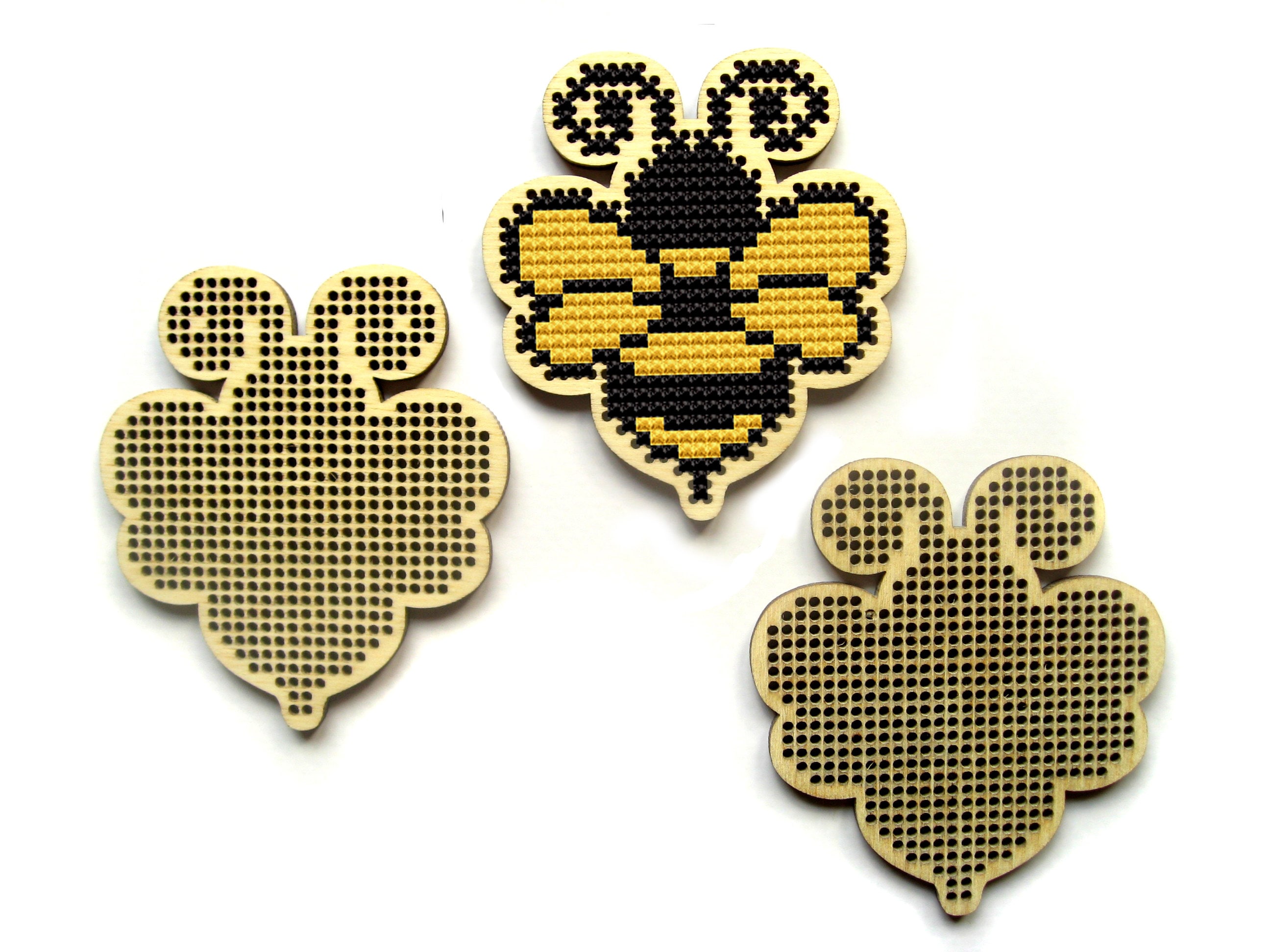 Bee Cross Stitch Pattern Bee Wood Cross Stitch Pattern Bee | Etsy