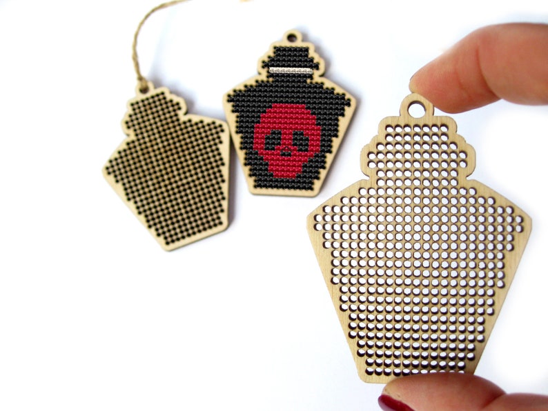 Witch Brew Wooden Cross Stitch Blank. Halloween Potion Cross | Etsy