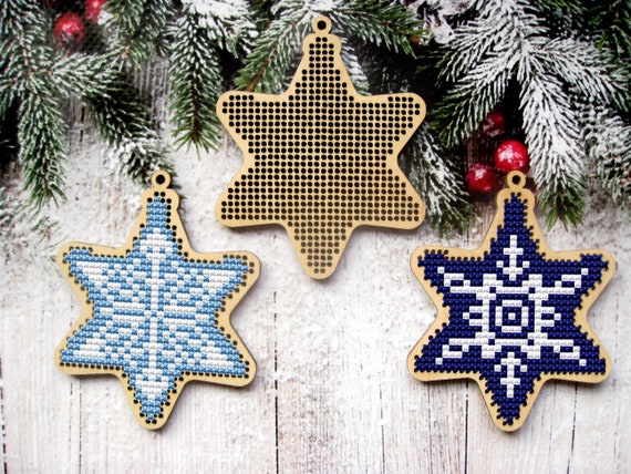 Christmas Star Cross Stitch Pattern Star Cross Stitch - Etsy