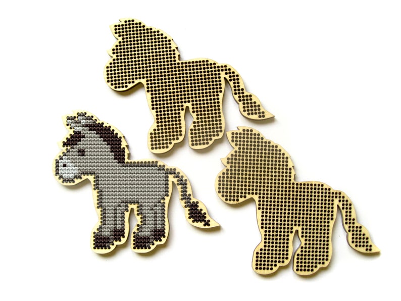 Donkey Cross Stitch Pattern, Donkey Wood Cross Stitch Pattern, Baby ...