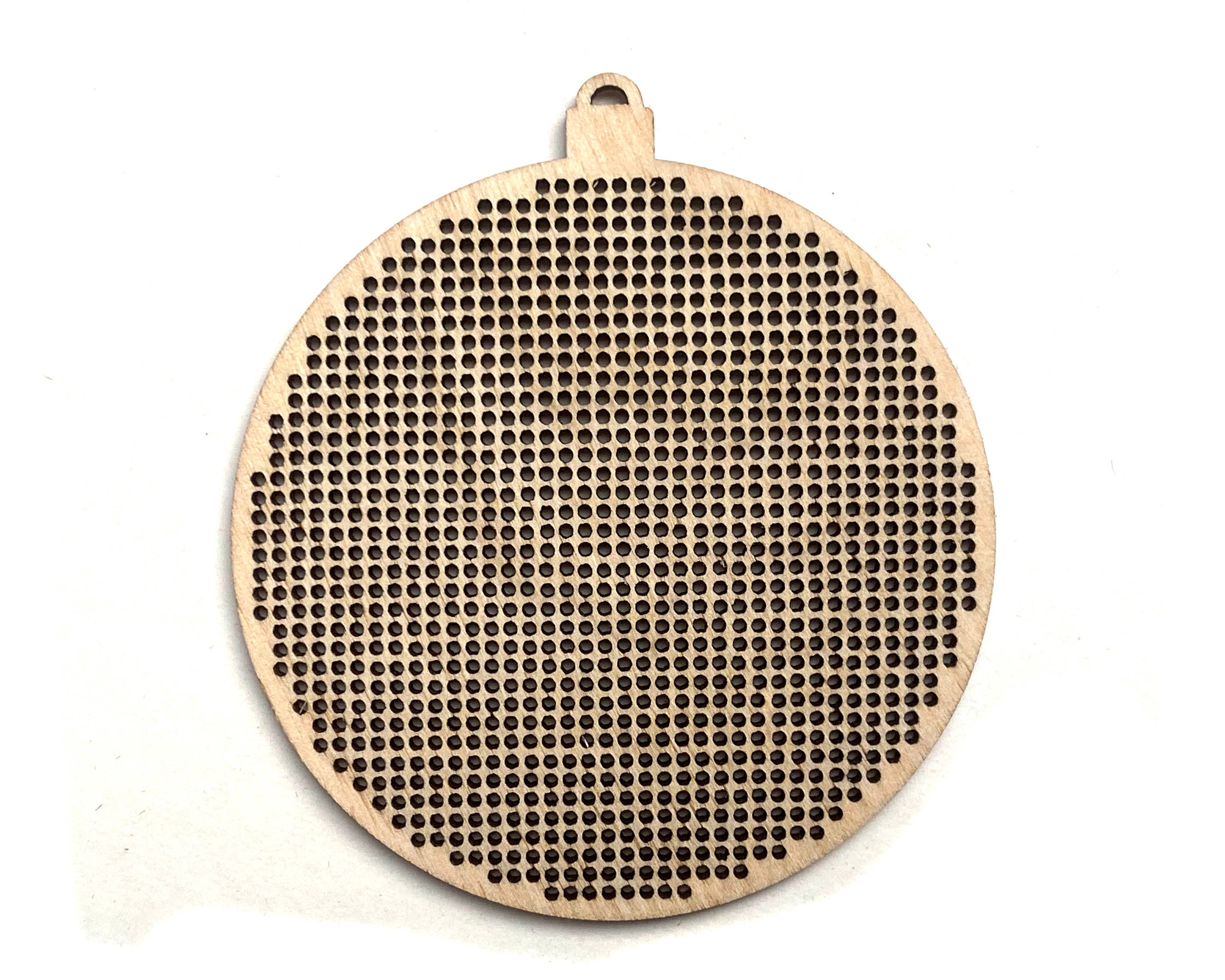 Christmas Bauble Cross Stitch Blank, Wood Cross Stitch Blank, Wooden ...