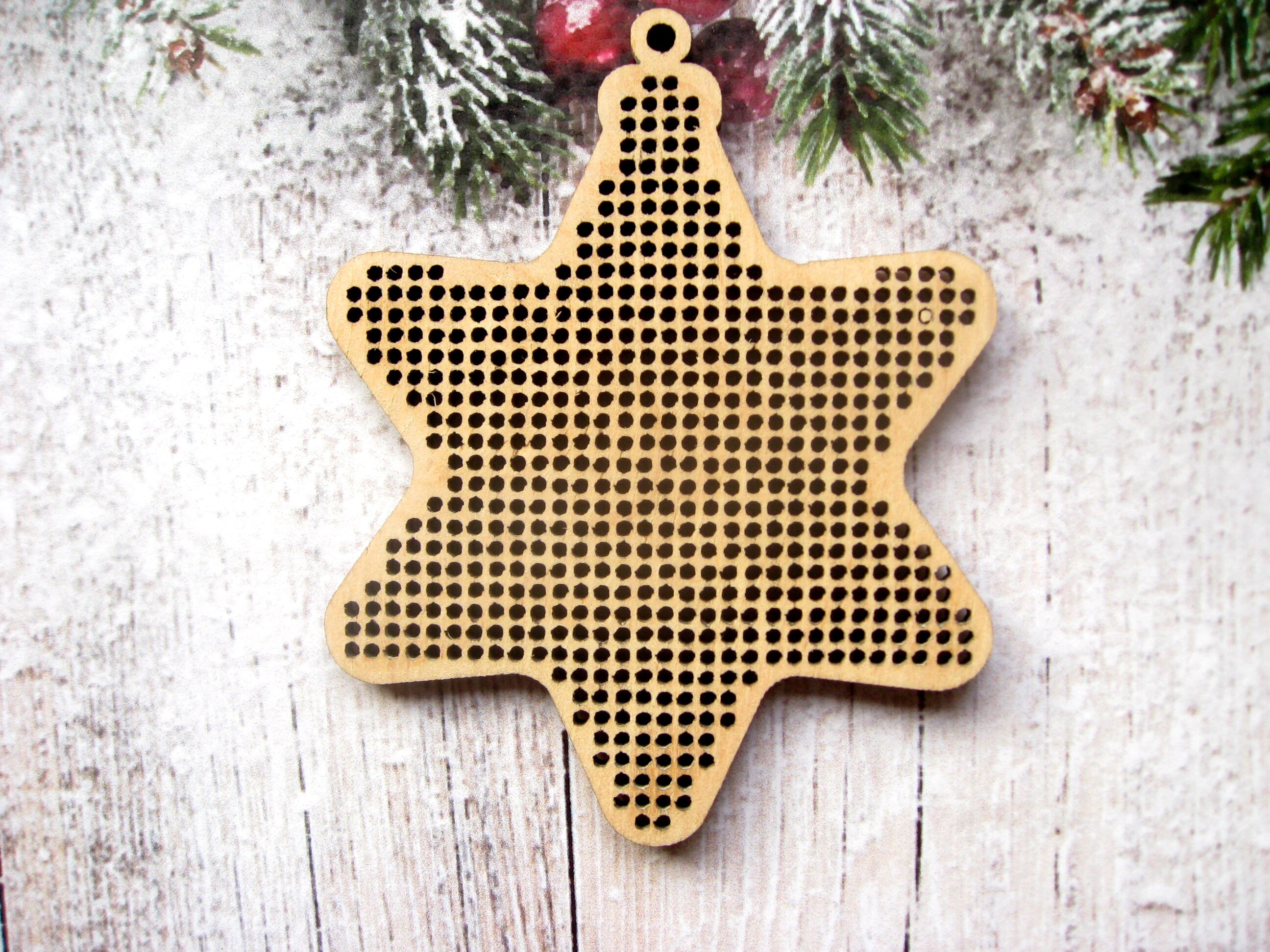 Christmas Star Cross Stitch Pattern Star Cross Stitch - Etsy