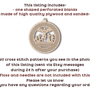Religious Christian Cross Stitch Pattern. Christmas Snowflake Bauble ...