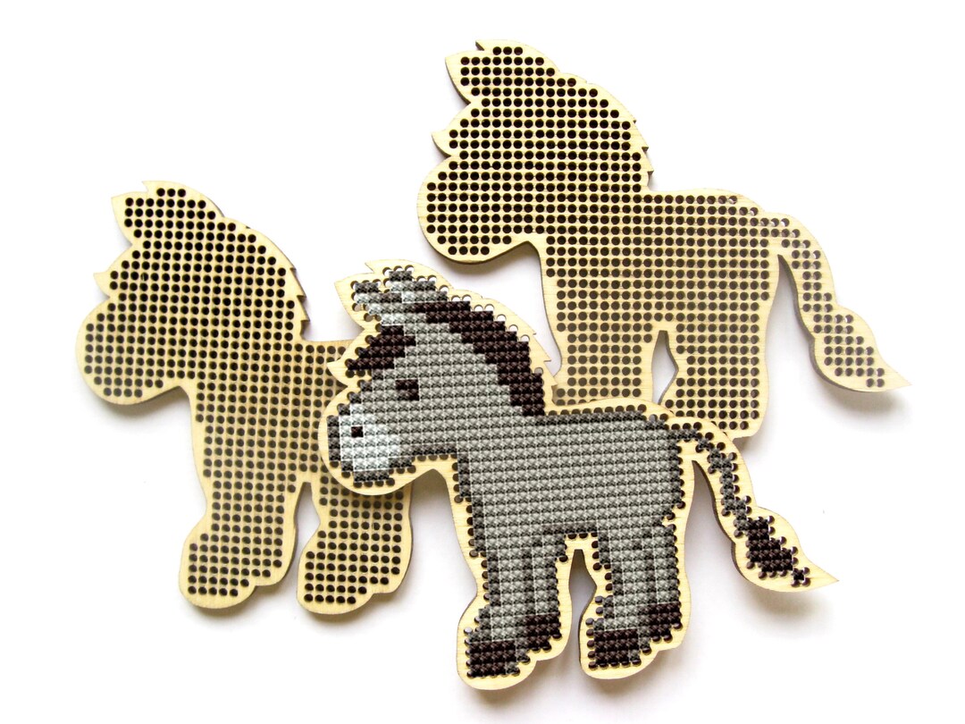Donkey Cross Stitch Pattern, Donkey Wood Cross Stitch Pattern, Baby ...