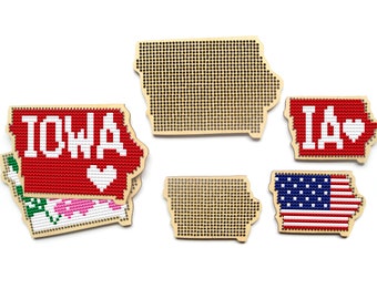 Iowa Cross Stitch Pattern - Etsy