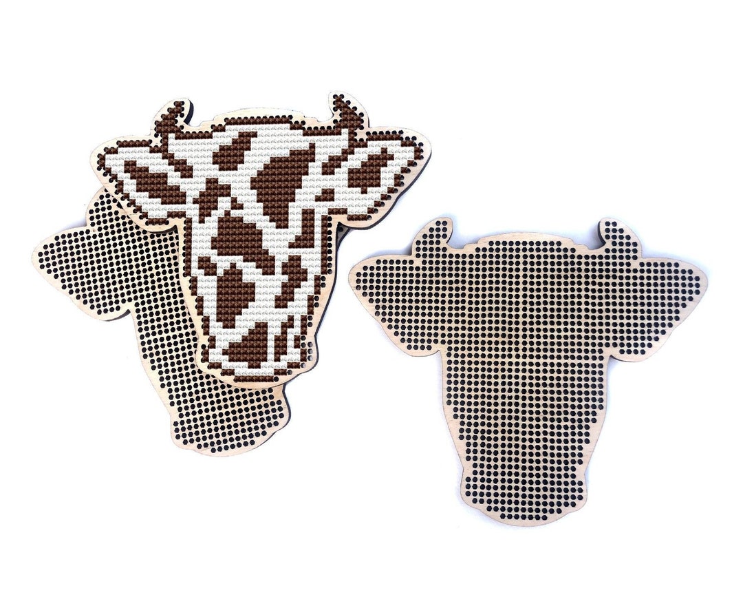 Cute Cow Cross Stitch Blank. Cross Stitch Pattern. Cow Head - Etsy