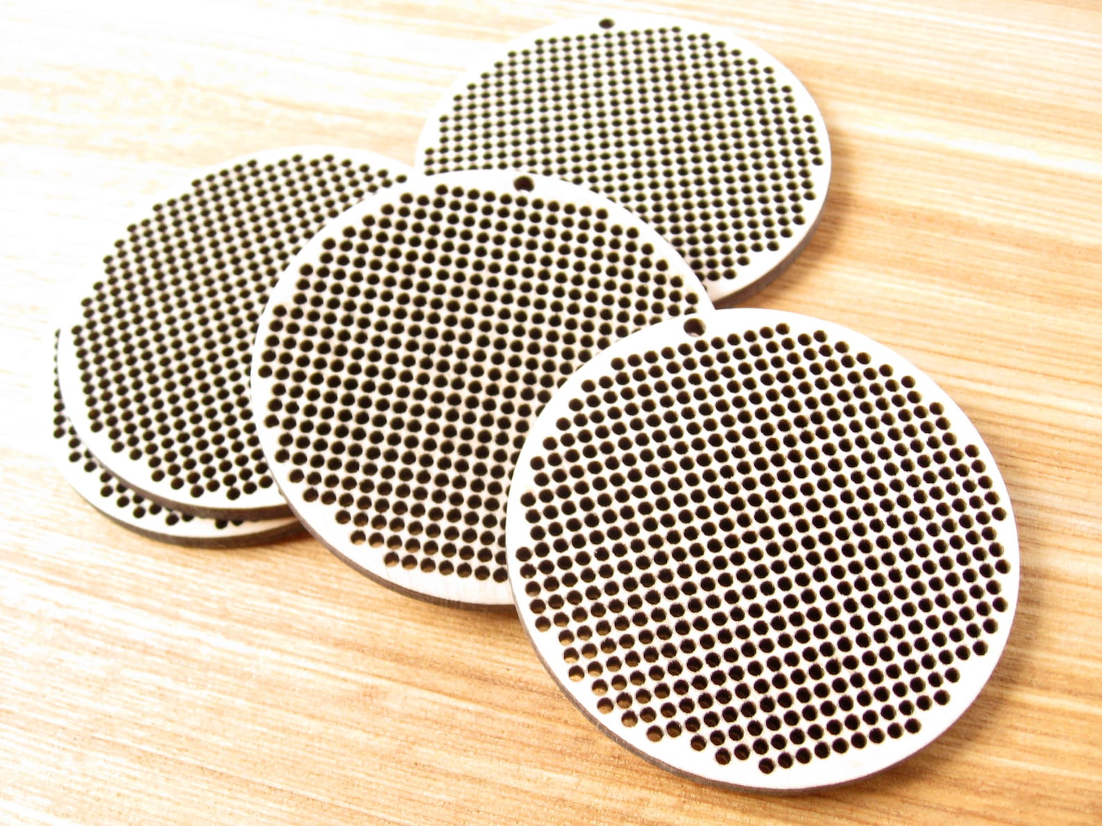 Circle Wooden Cross Stitch Blank. Cross Stitch Jewelry. Laser | Etsy