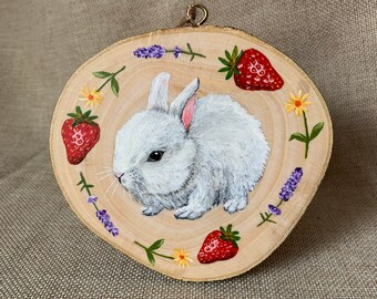 Hand Painted Bunny - Etsy