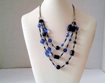 3 Strand Necklace - Etsy
