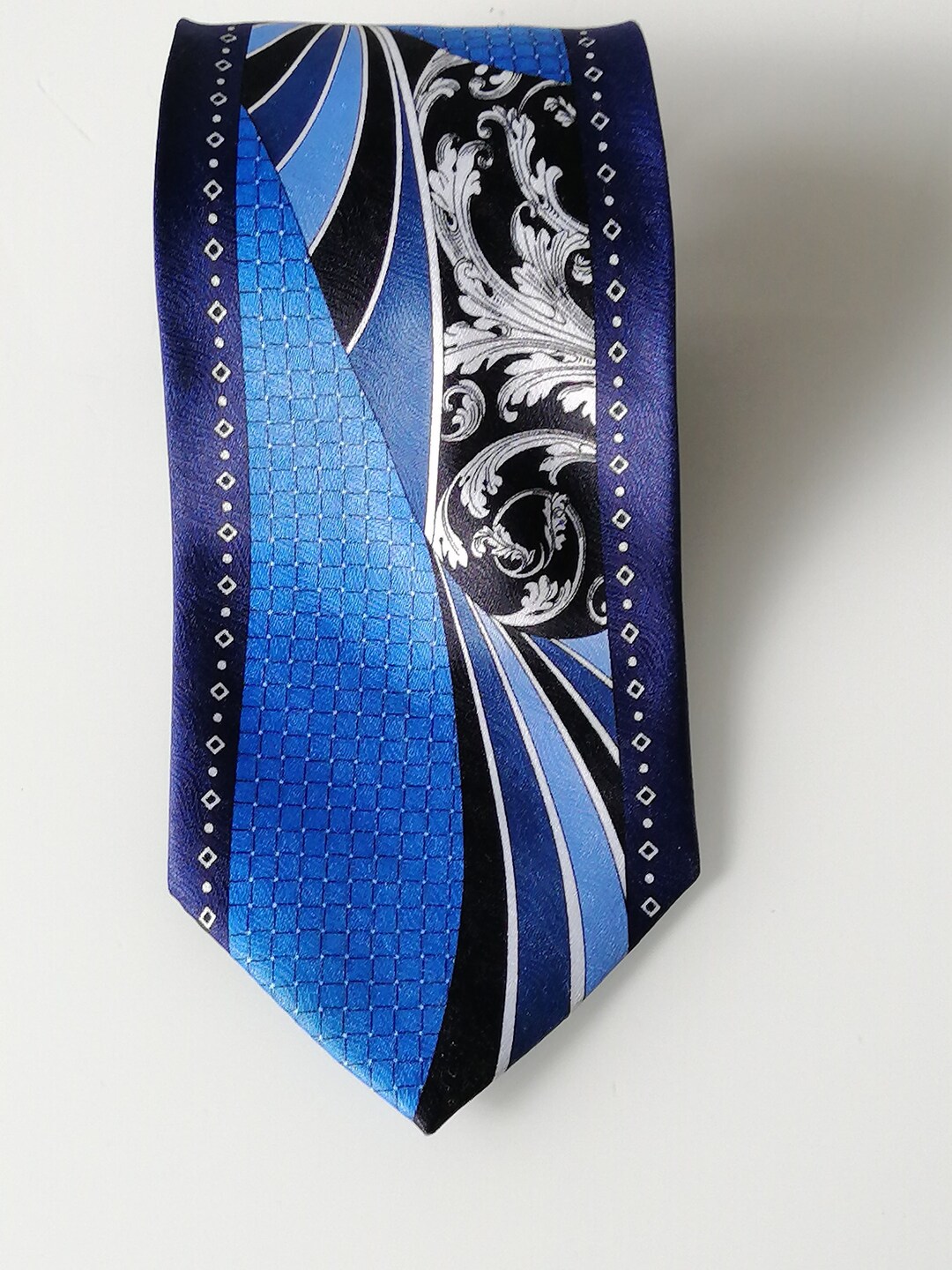Neckties for Men, Blue, Black,white, Men's Accessories, Novelty Tie ...