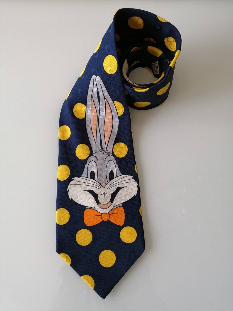 Bugs Bunny Looney Tunes Tie Bugs Bunny Necktie 100% Silk - Etsy
