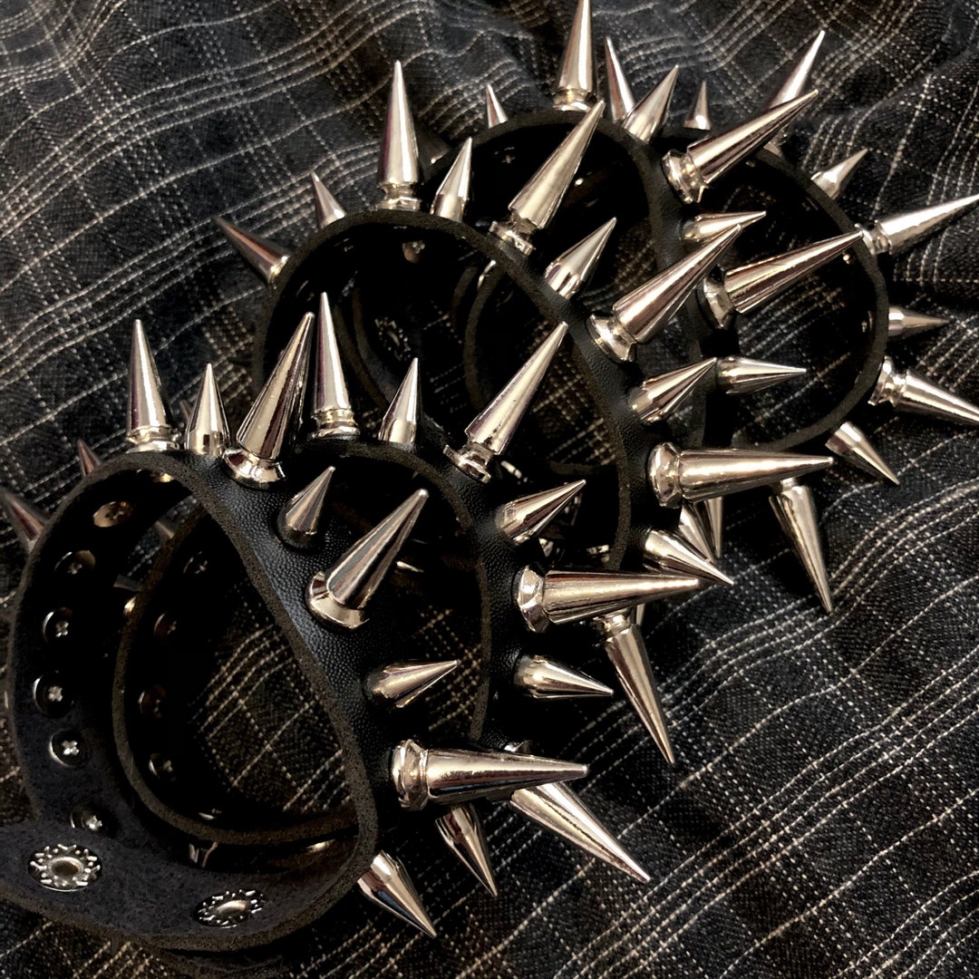 Mall Goth Emo Spiked Bracelets - Etsy