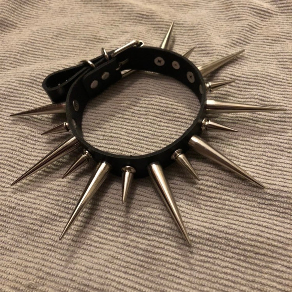 Spiked Choker Extreme Hella Spikes Mall Goth - Etsy