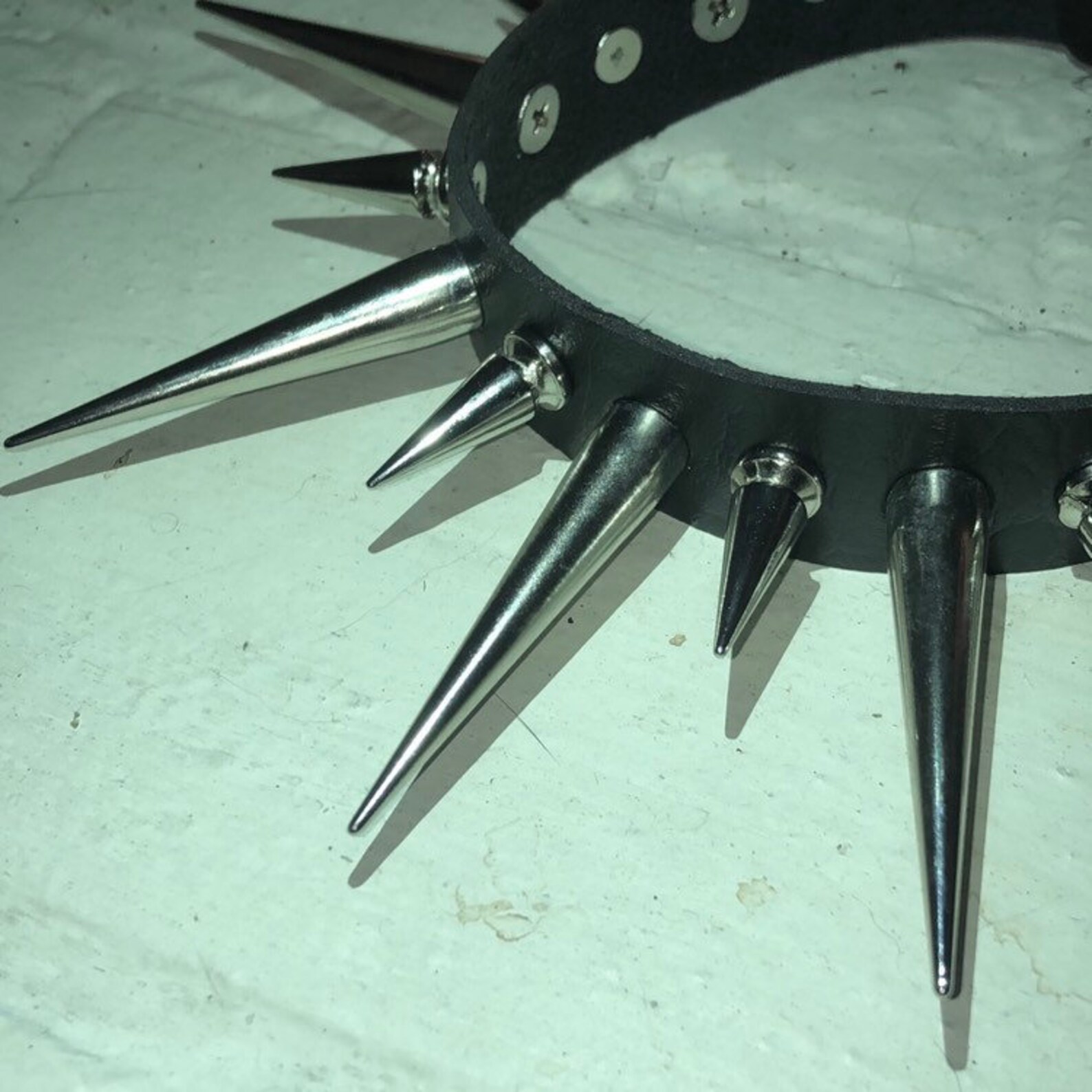 Spiked Choker Extreme Hella Spikes Mall Goth - Etsy