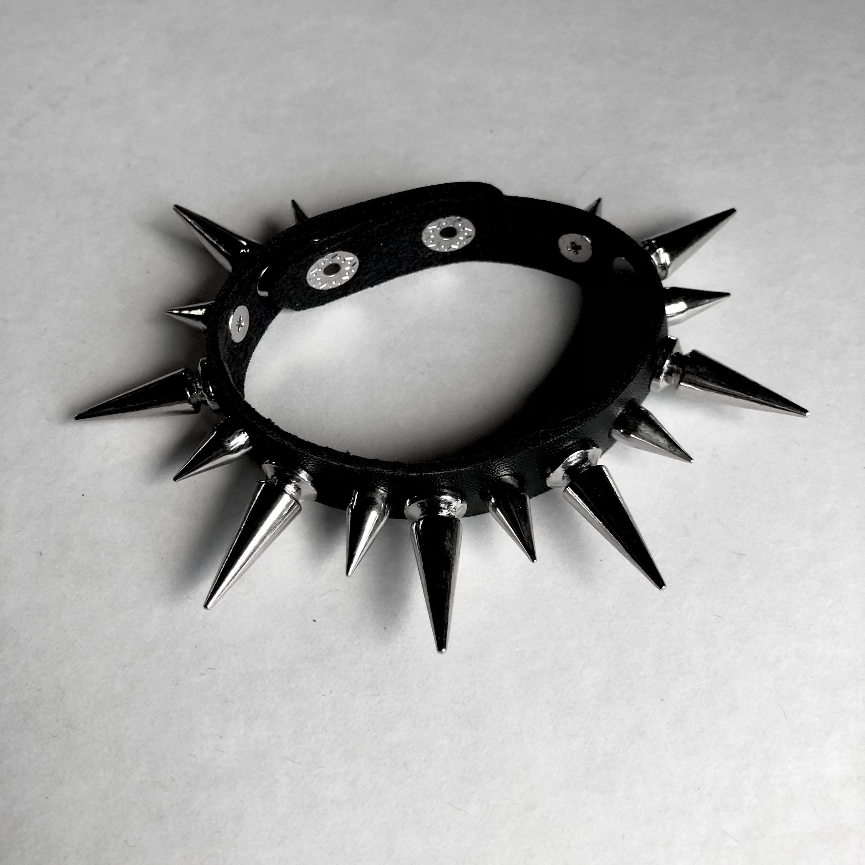 Mall Goth Emo Spiked Bracelets - Etsy