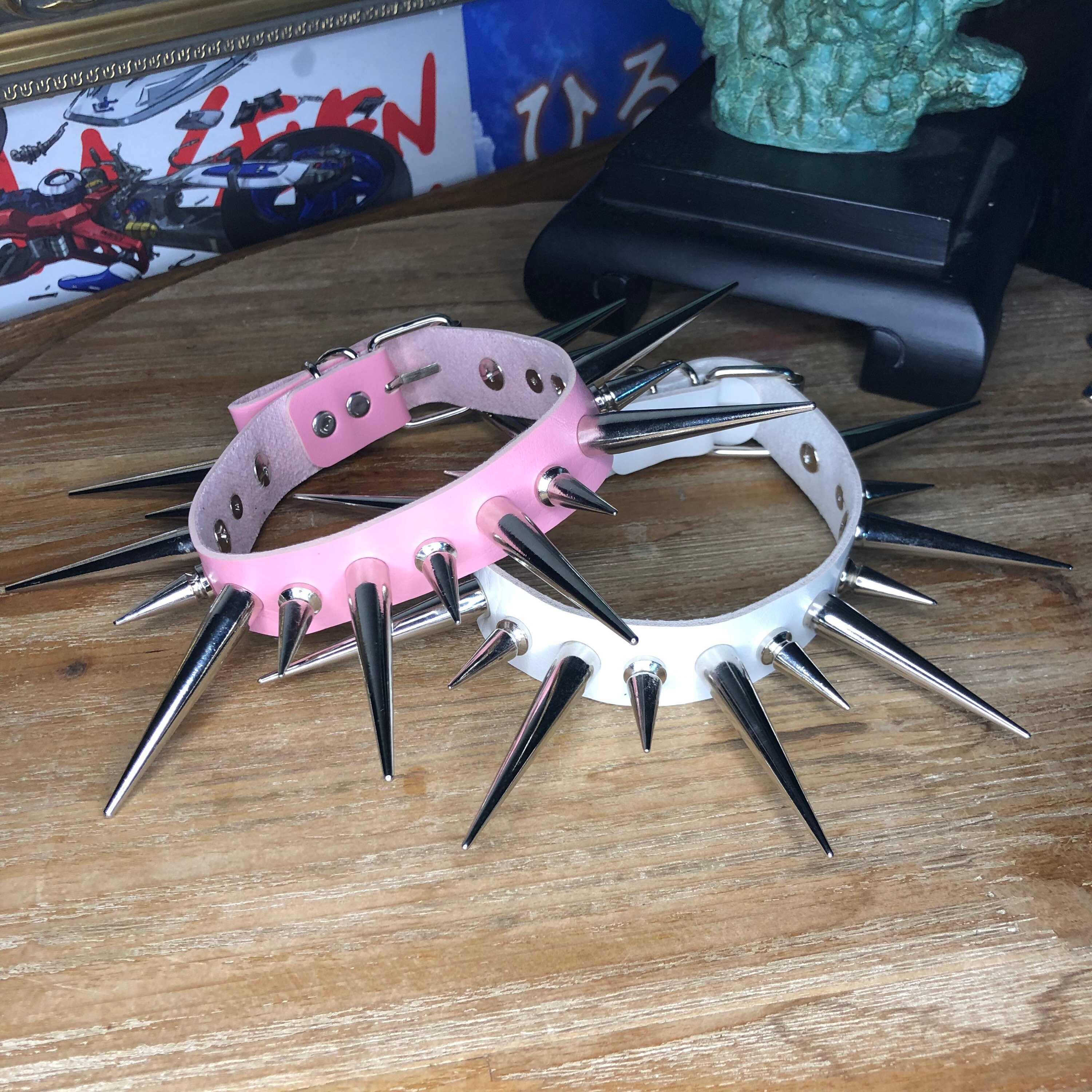 Spiked Choker Extreme Hella Spikes Mall Goth - Etsy