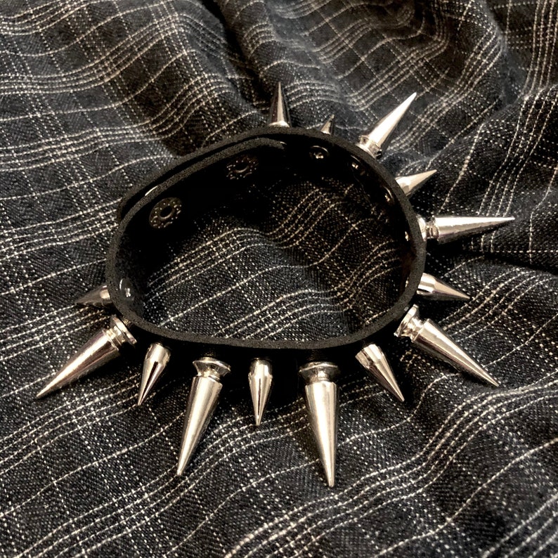 Mall Goth Emo Spiked Bracelets - Etsy
